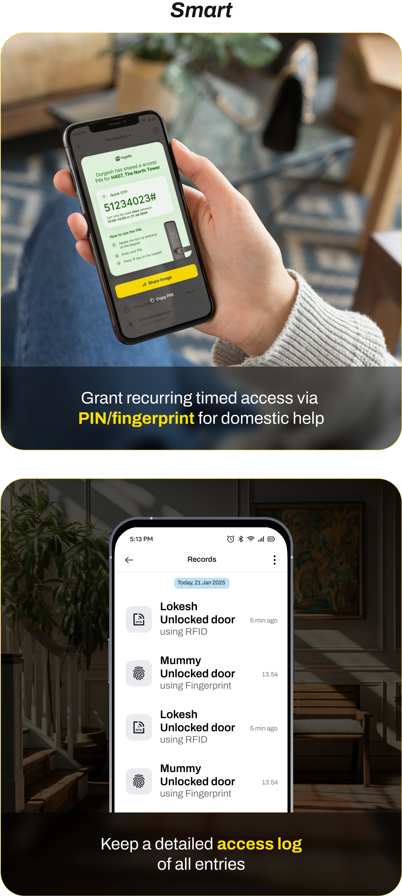 Mygate Smart Door Locks | Digital Locks for Main Door